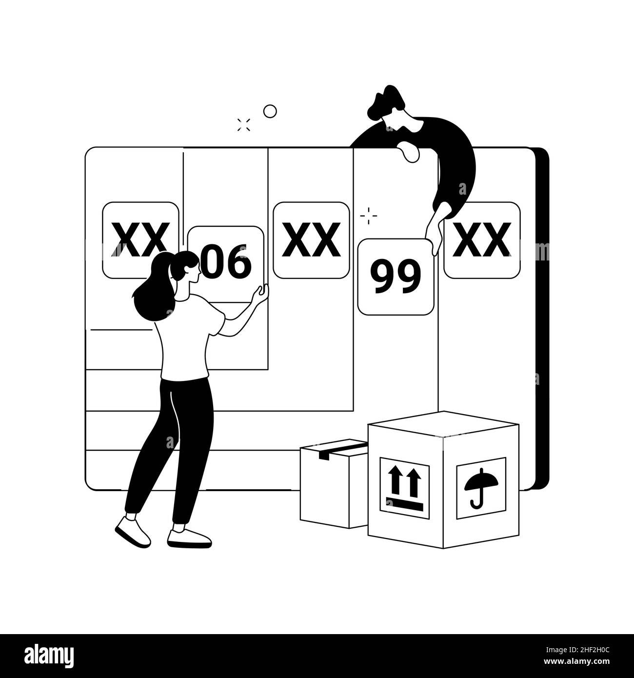 Harmonized System abstract concept vector illustration Stock Vector ...