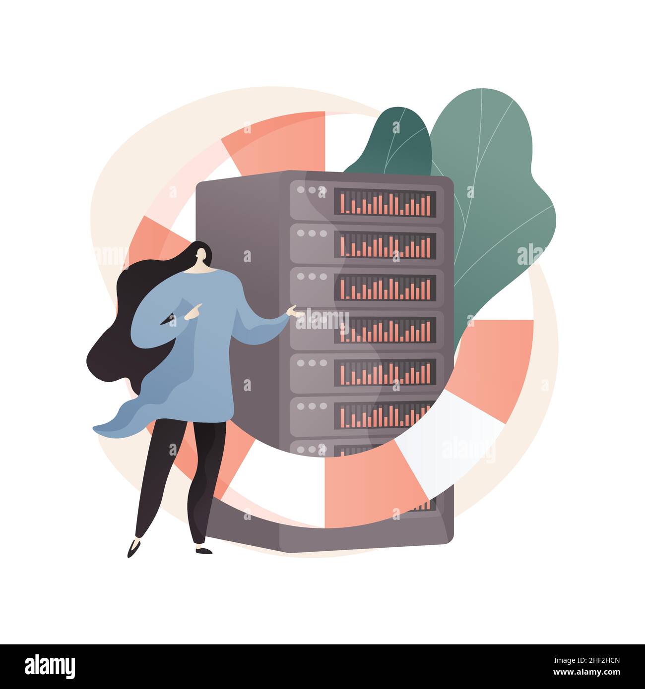 Backup Server Abstract Concept Vector Illustration Stock Vector Image