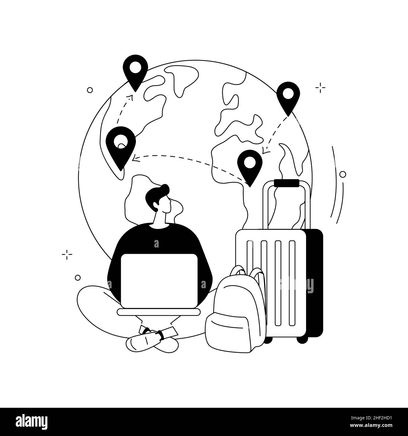 Nomadism abstract concept vector illustration Stock Vector Image & Art ...