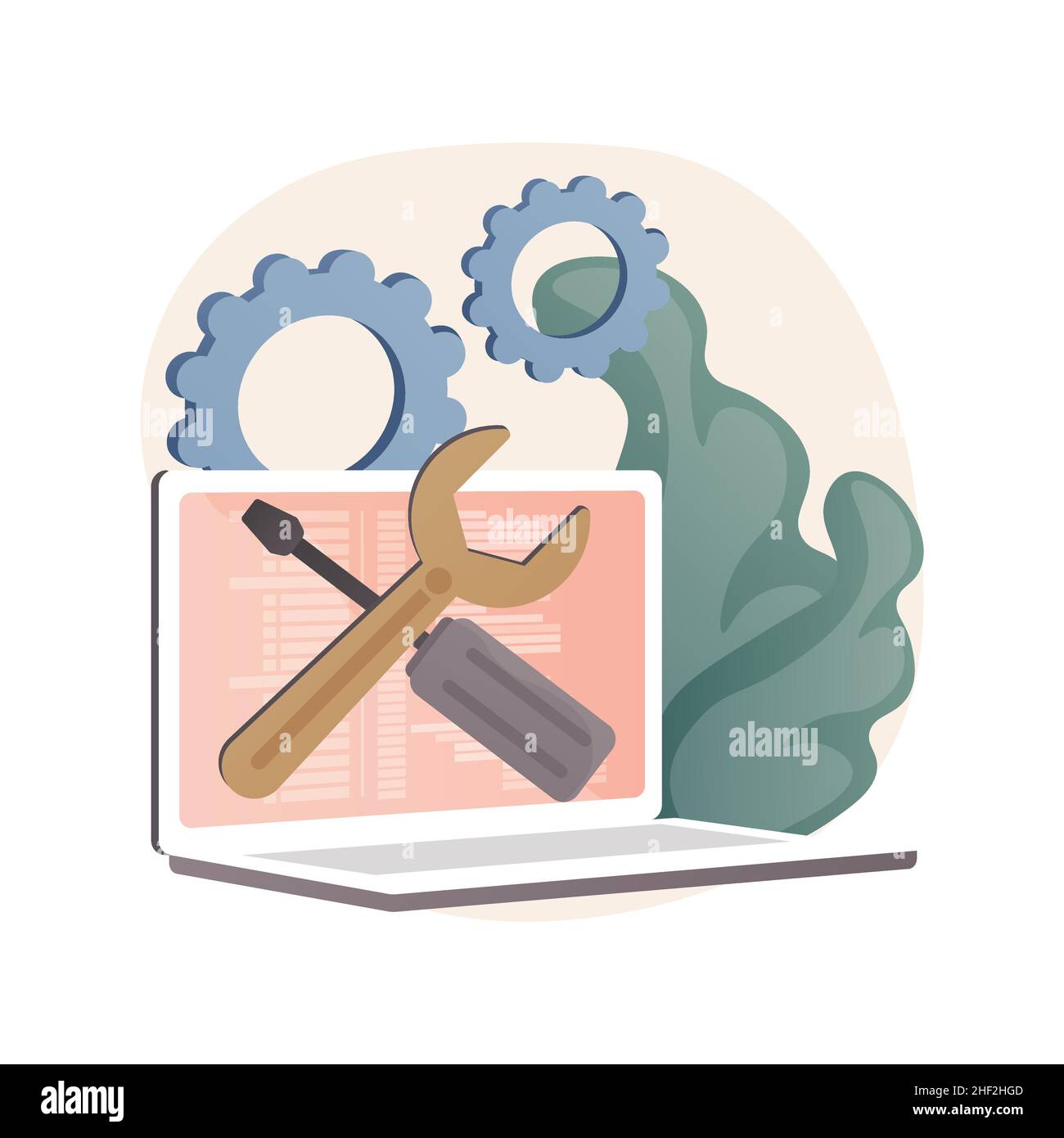 Computer service abstract concept vector illustration Stock Vector ...