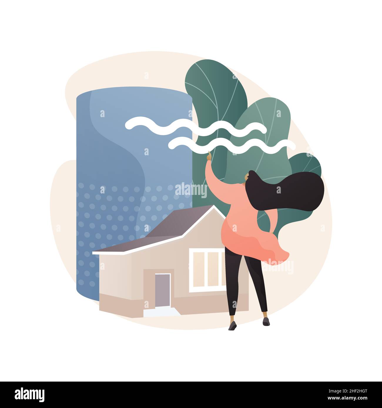 Air quality monitor abstract concept vector illustration Stock Vector ...