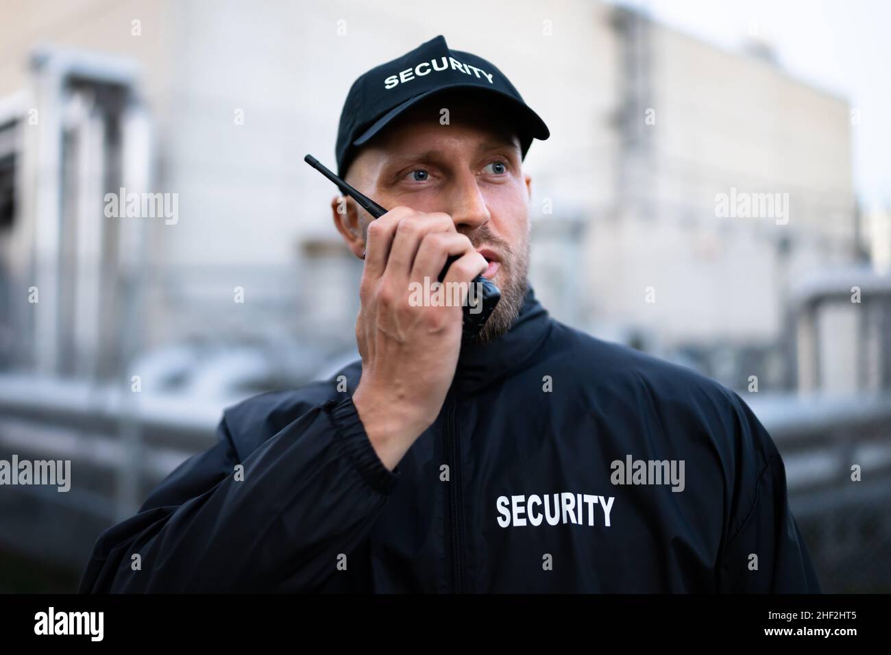 Security Guard Man Service. Defense And Protection Stock Photo - Alamy