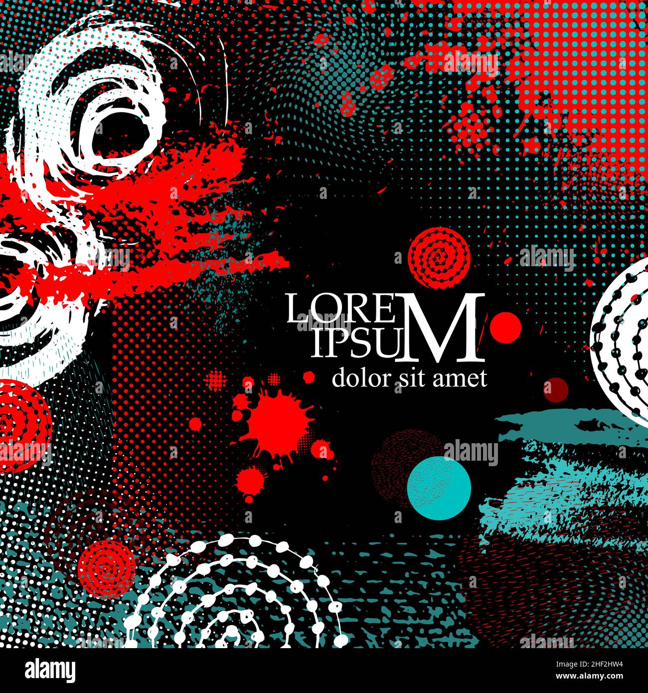 Abstract background with blobs and graphic elements. blank for text ...