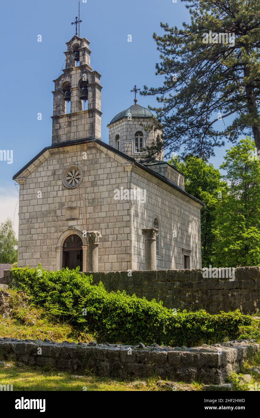 Court (Castle) church in Cetinje, Montenegro Stock Photo - Alamy