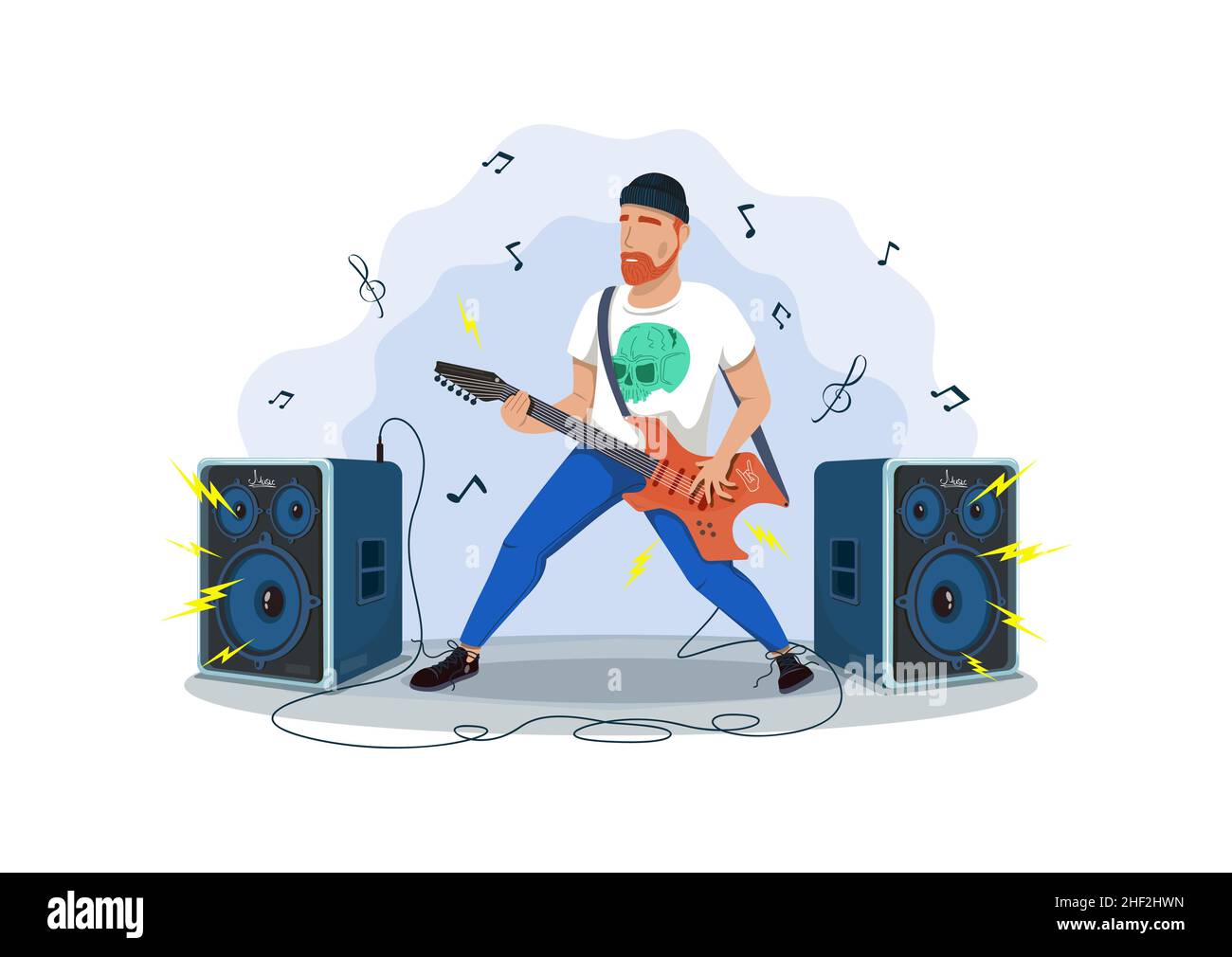 Cartoon rocker hi-res stock photography and images - Alamy