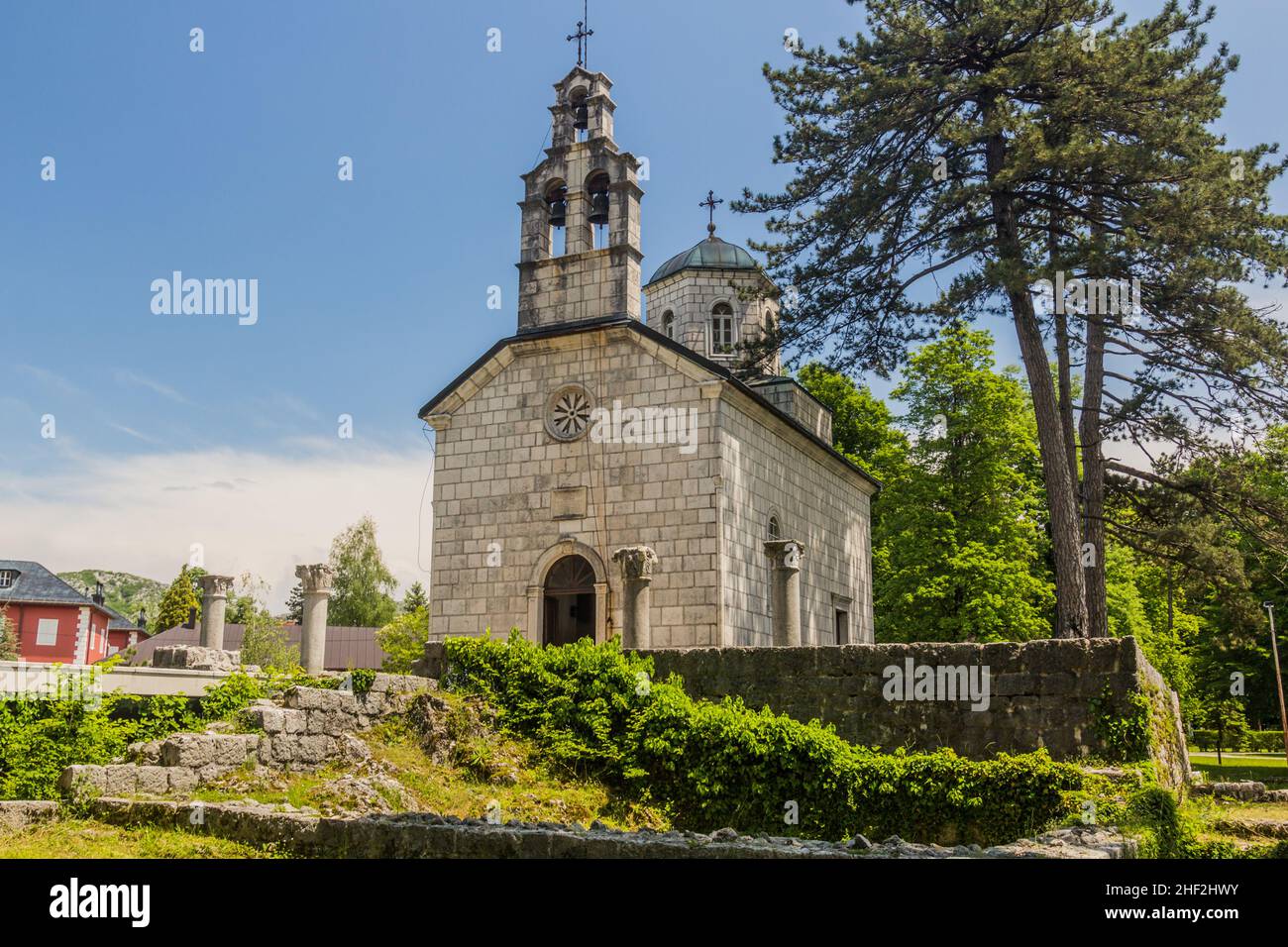 Court (Castle) church in Cetinje, Montenegro Stock Photo - Alamy