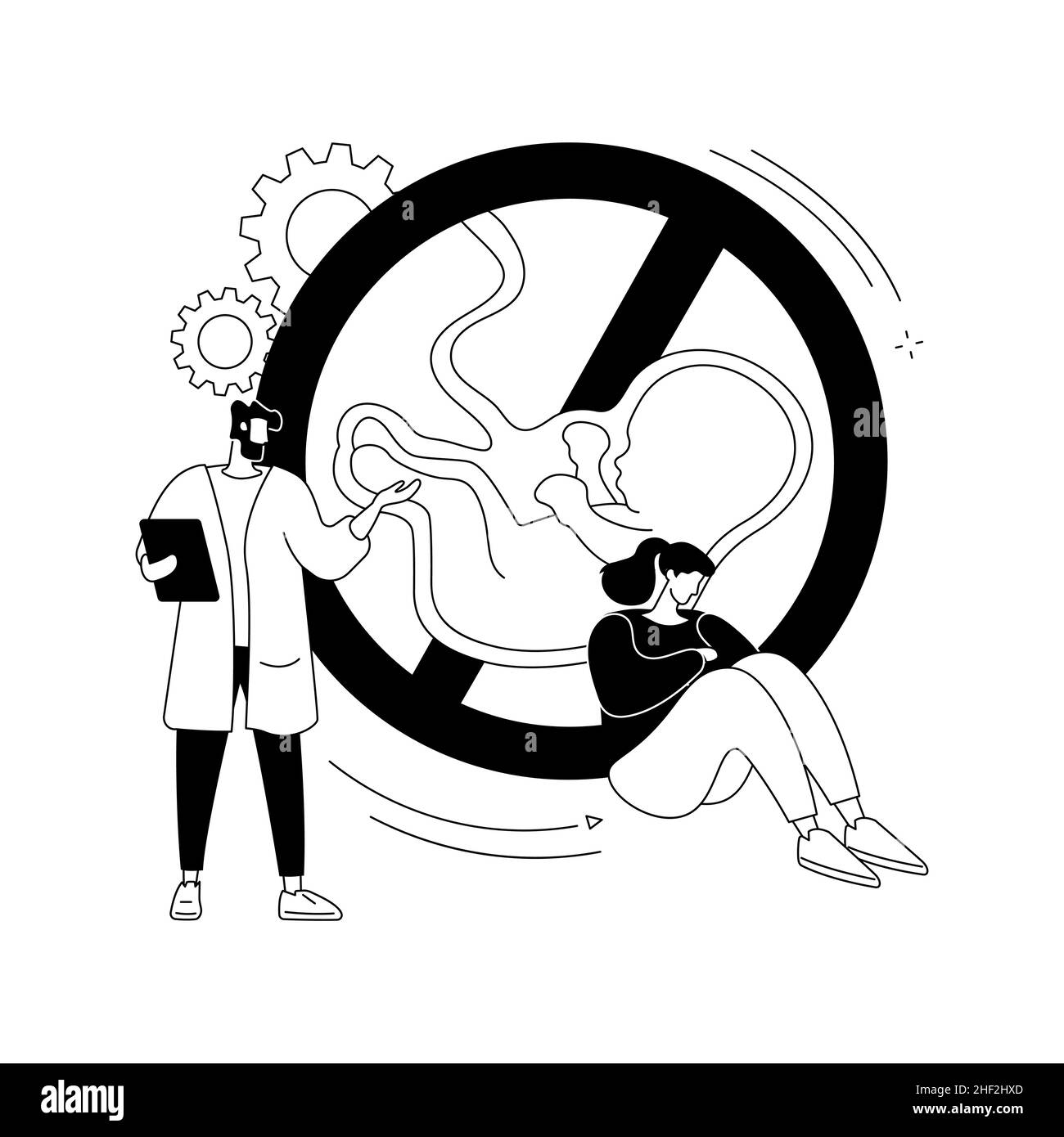 Abortion abstract concept vector illustration Stock Vector Image & Art ...