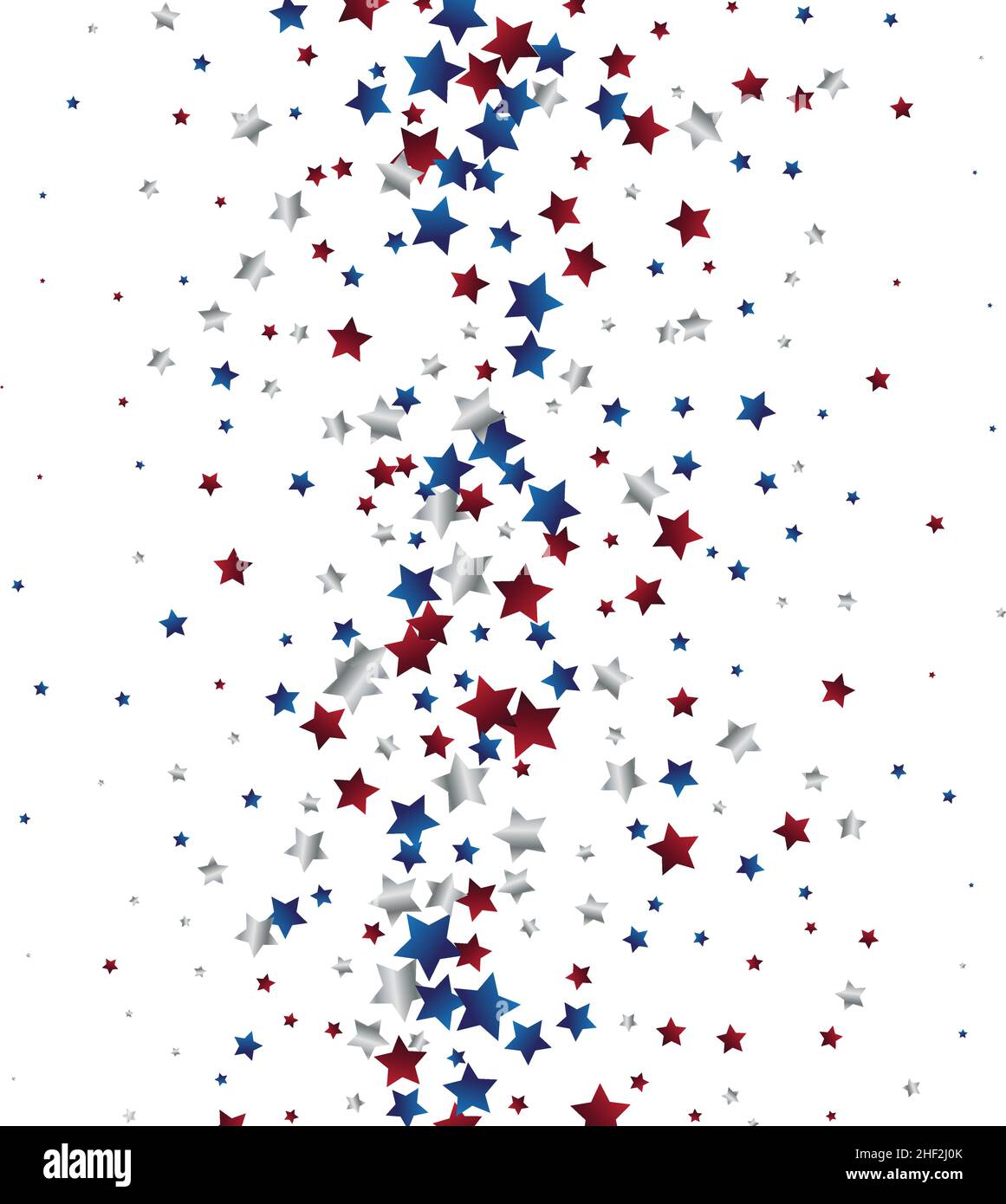 Red And Blue Stars Border