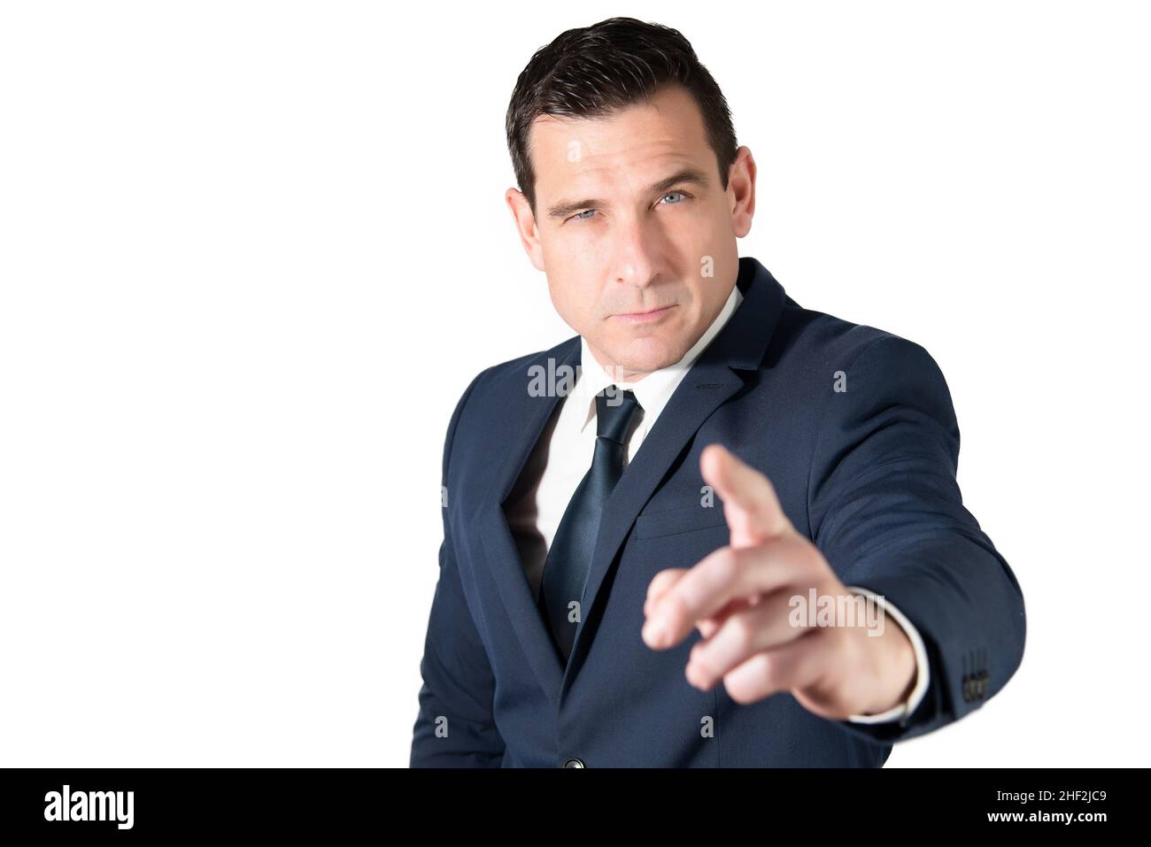 Angry man pointing finger on hi-res stock photography and images - Alamy