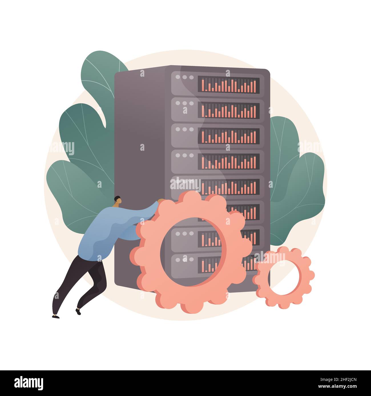 Big data job abstract concept vector illustration Stock Vector Image ...