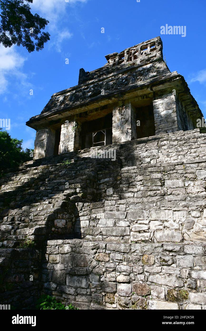 Temple of the Sun, (El Templo del Sol) Palenque Archaeological site ...