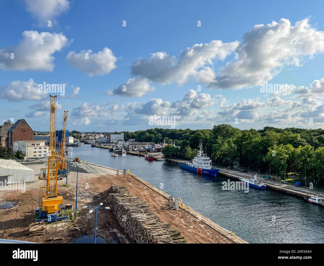 Port of Kolobrzeg is a Polish seaport located at the Parseta river ...