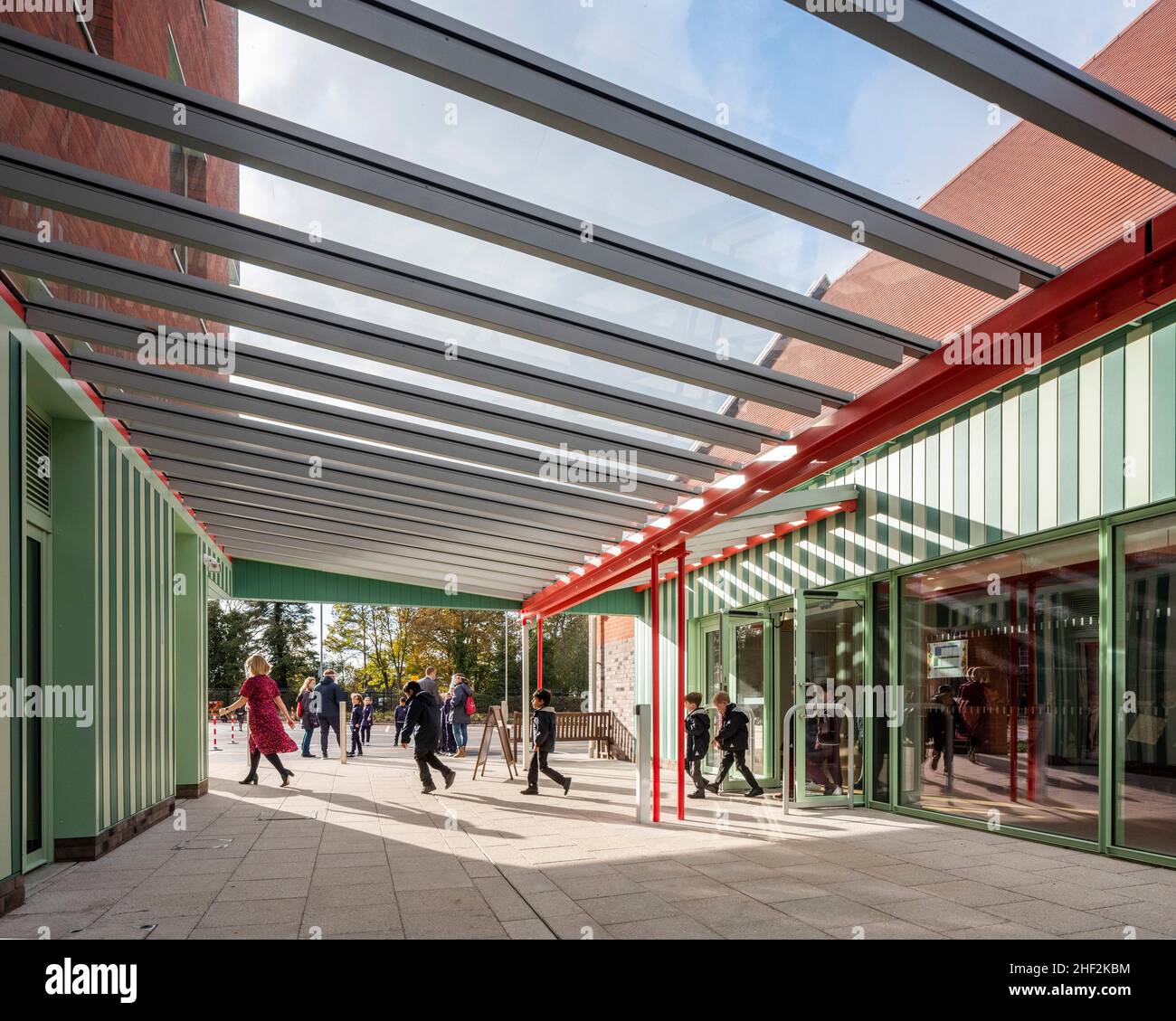 Space between dining hall and main school building. Brentwood Prep ...