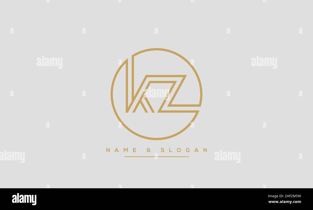 Modern abstract letter KZ, ZK logo design. Minimal KZ, ZK initial based ... Modern abstract letter KZ, ZK logo design. Minimal KZ, ZK initial based ...