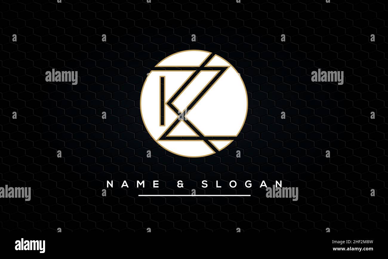 Modern abstract letter KZ, ZK logo design. Minimal KZ, ZK initial based ... Modern abstract letter KZ, ZK logo design. Minimal KZ, ZK initial based ...