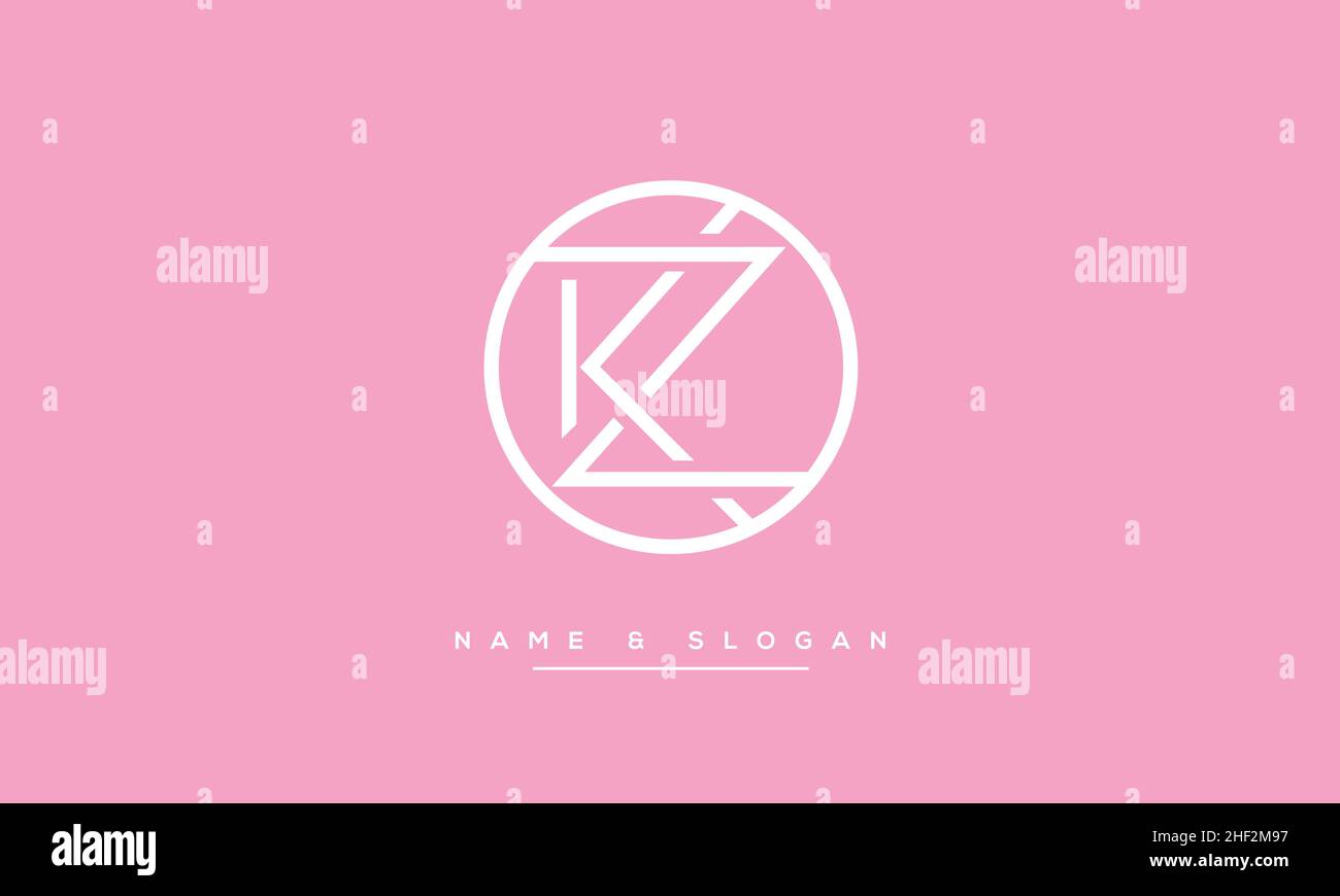 Modern abstract letter KZ, ZK logo design. Minimal KZ, ZK initial based ... Modern abstract letter KZ, ZK logo design. Minimal KZ, ZK initial based ...