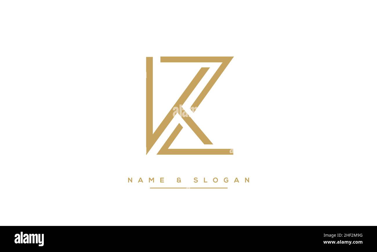 Modern abstract letter KZ, ZK logo design. Minimal KZ, ZK initial based ... Modern abstract letter KZ, ZK logo design. Minimal KZ, ZK initial based ...