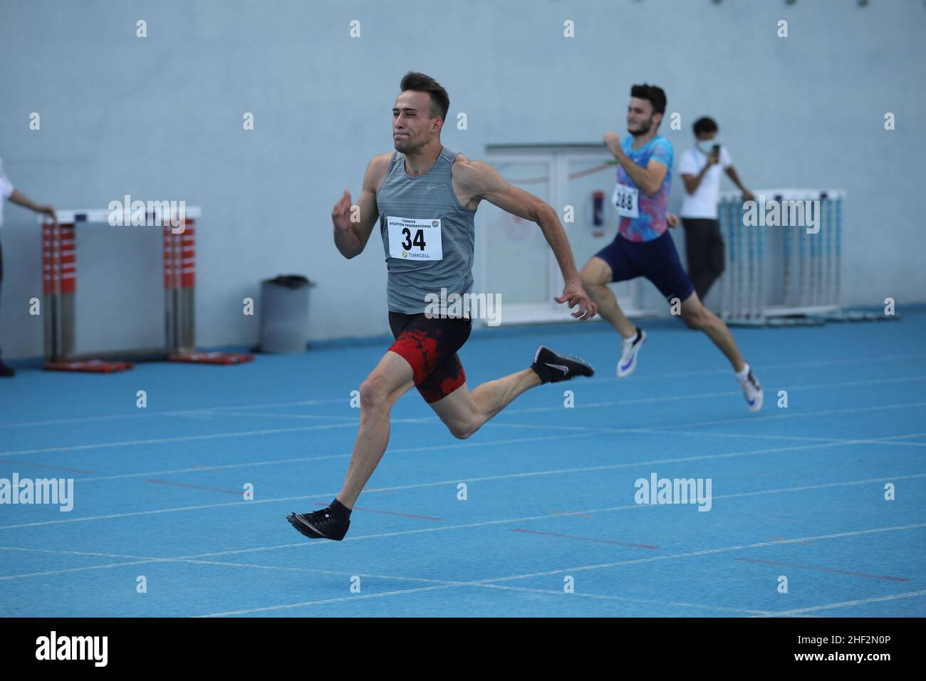 ISTANBUL, TURKEY - AUGUST 07, 2021: Athletes running during Turkish ...