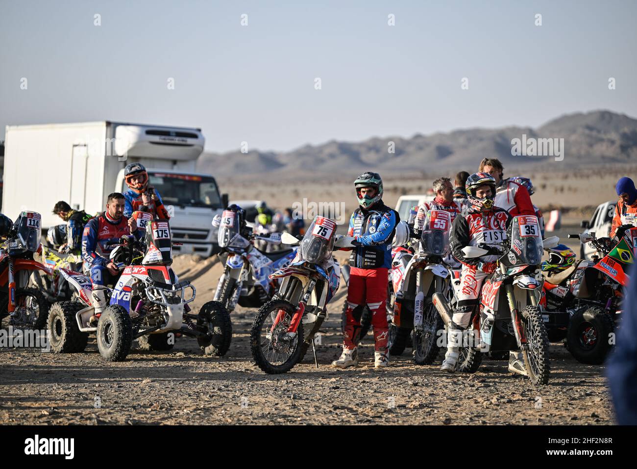 75 Al Shatti Abdullah (kwt), KTM, Moto, action during the Stage 11 of ...