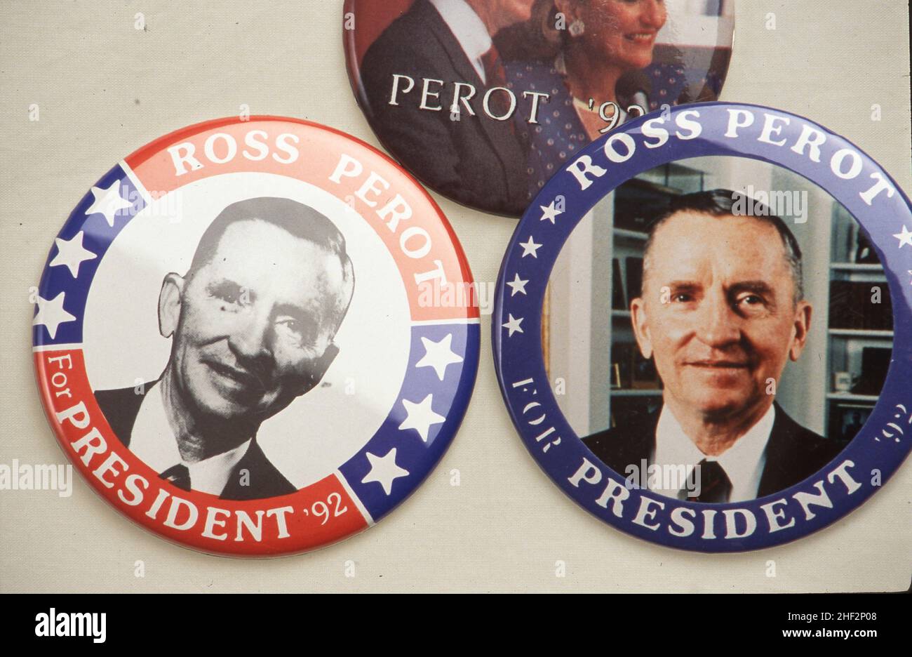 Plano, Texas USA July 4, 1992: Ross Perot for President campaign ...