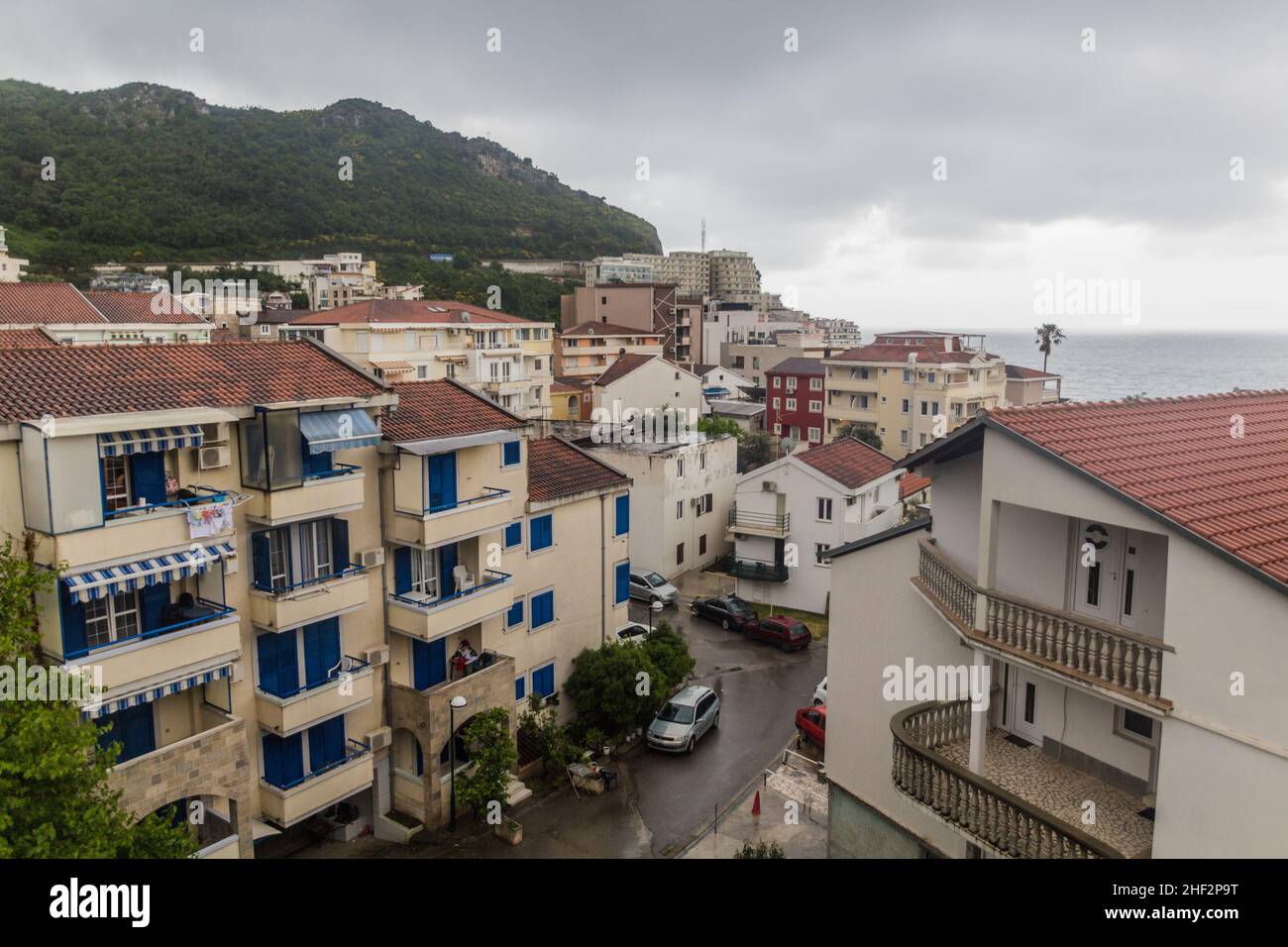 View of Rafailovici town, Montenegro Stock Photo - Alamy