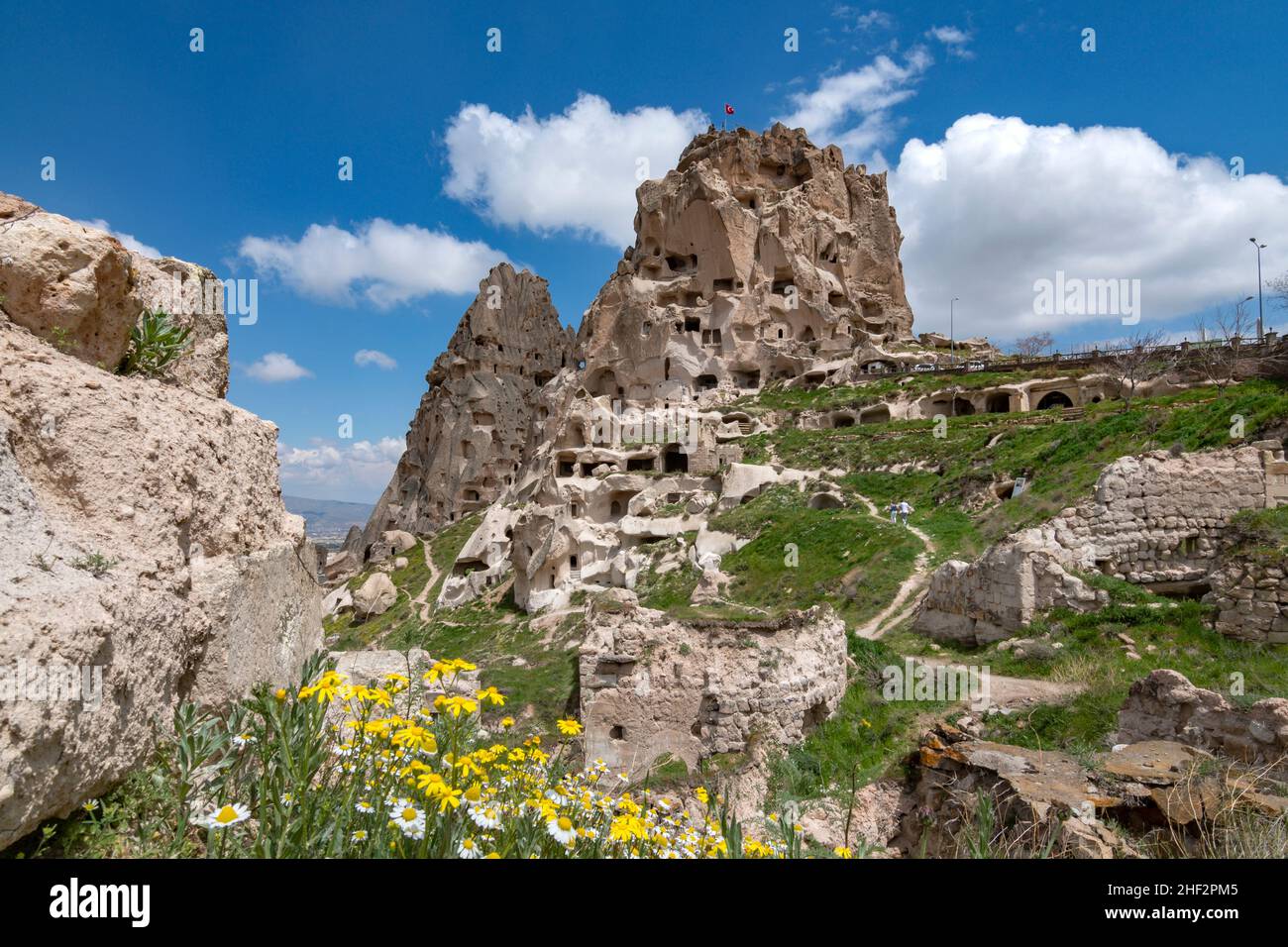 Uchisar Castle in Cappadocia, Nevsehir, Central Anatolia of Turkey ...