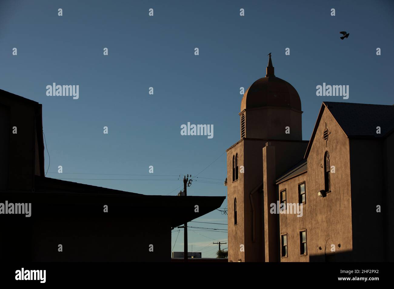 Sunset view of historic downtown Yuma, Arizona, USA Stock Photo - Alamy