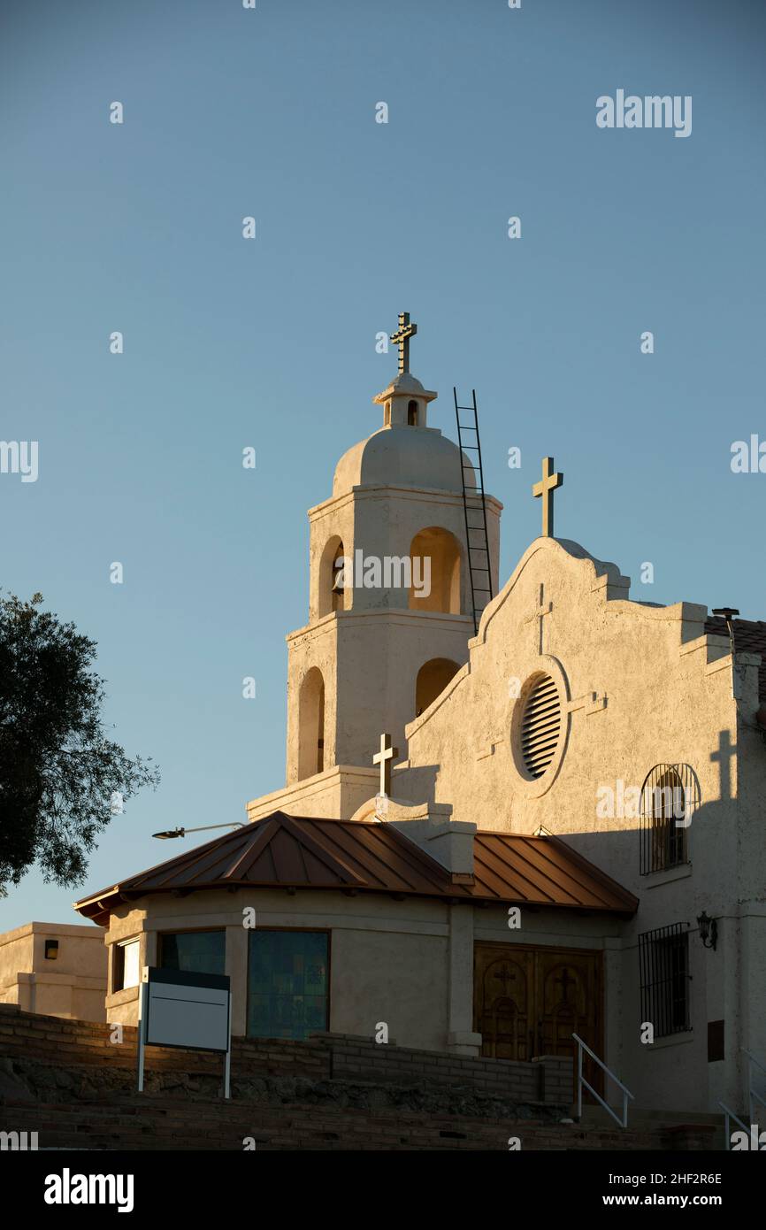 Sunset view of historic downtown Yuma, Arizona, USA Stock Photo - Alamy