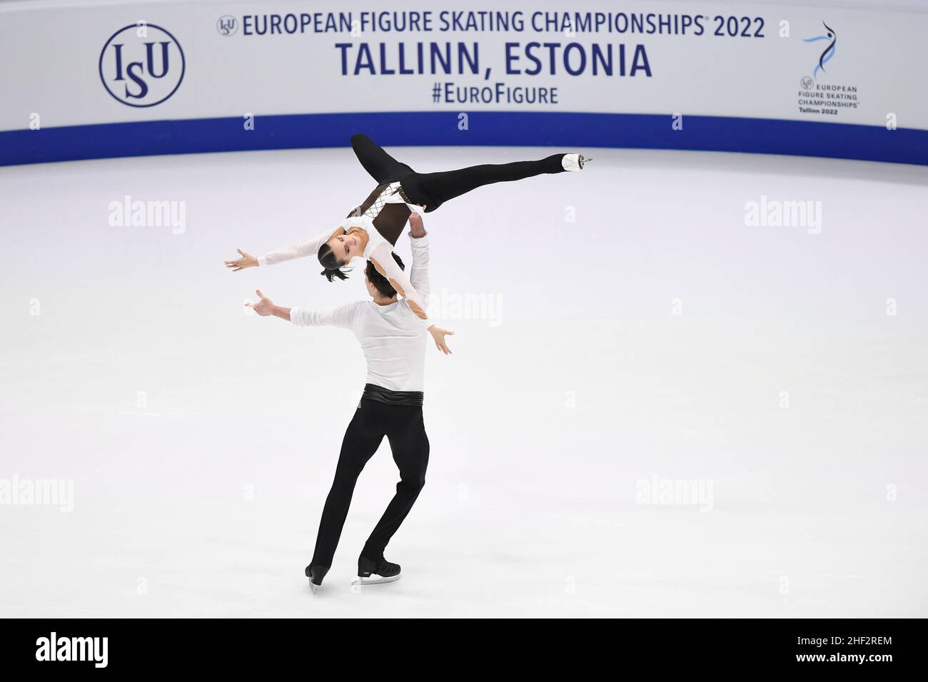 Tallinn, Estonia. January 13 2021: Bogdana LUKASHEVICH & Alexander ...