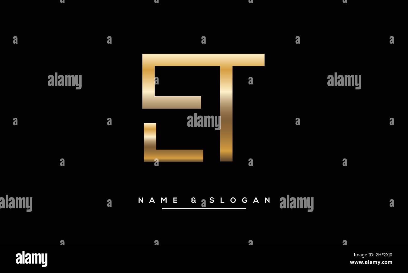TE,ET Abstract Letters Logo Monogram Stock Vector Image & Art - Alamy