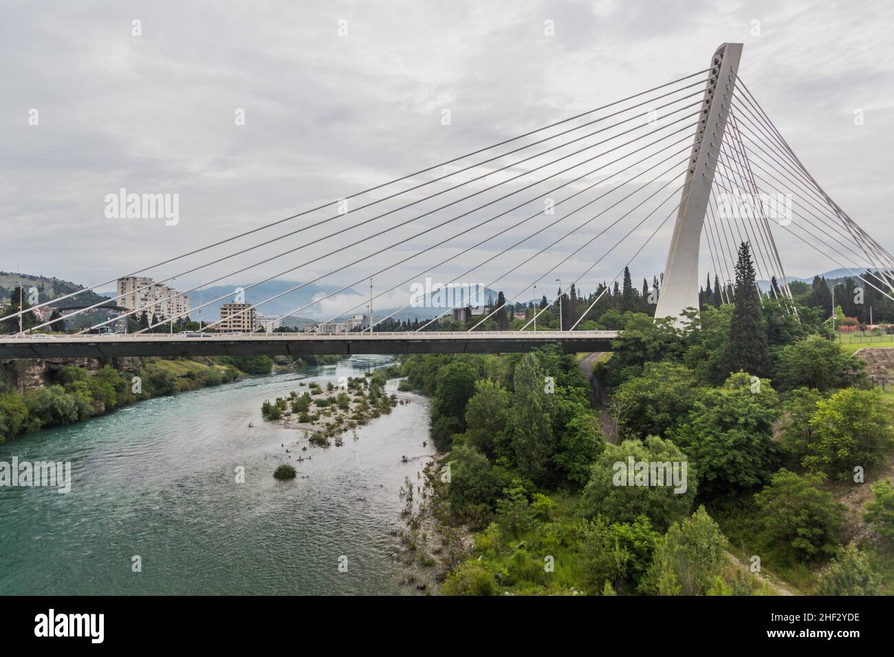 Millenium bridge in Podgorica, capital of Montenegro Stock Photo - Alamy