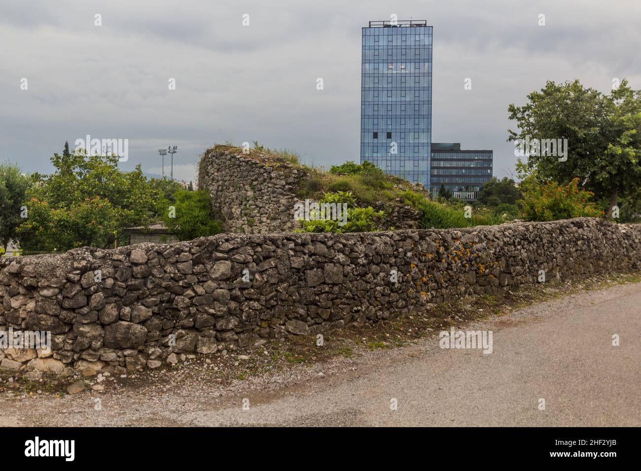 Ribnica Ottoman fortress walls in the Stara Varos neighborhood of ...