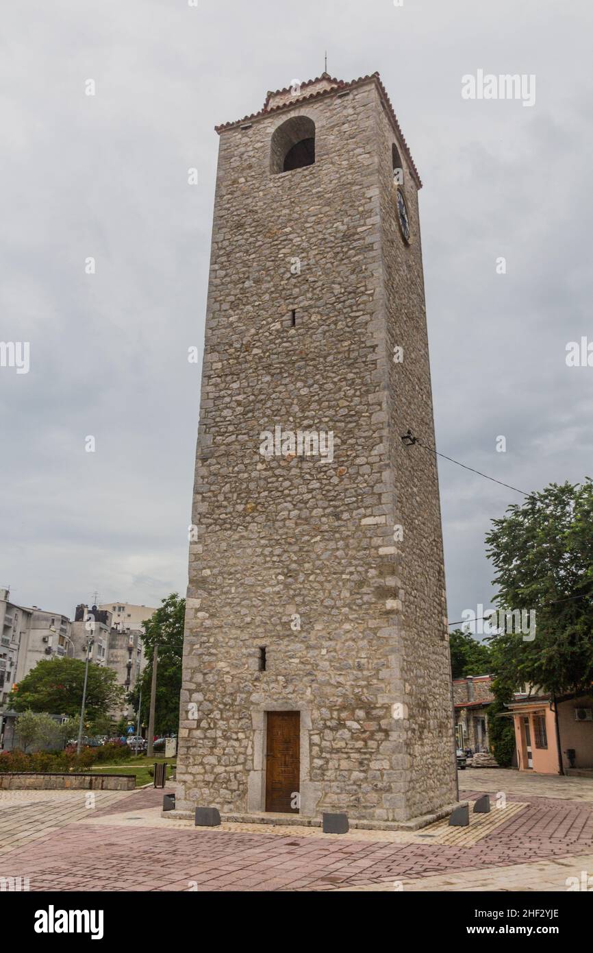 Sahat Kula (Clock Tower) in the Stara Varos neighborhood of Podgorica ...