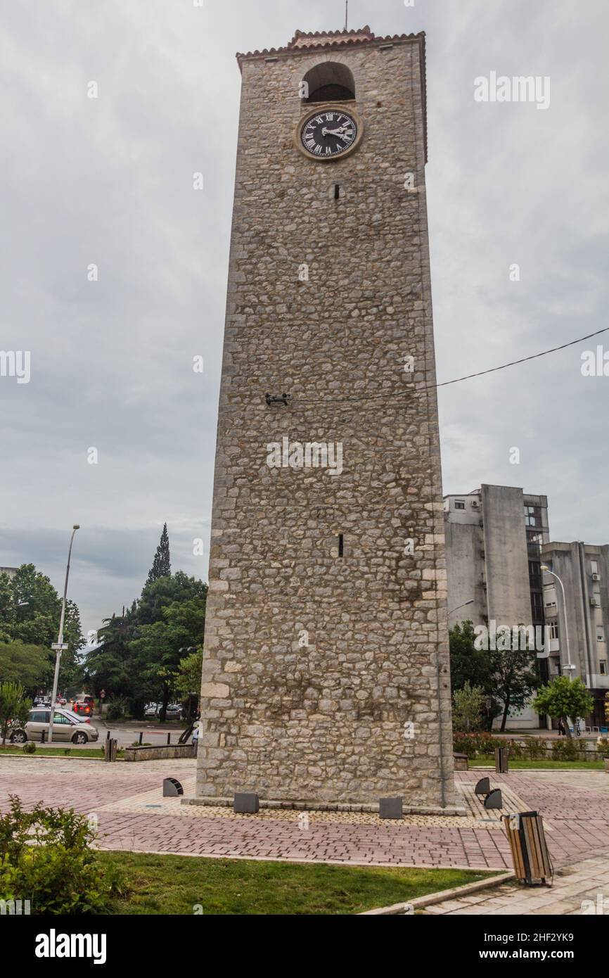 Sahat Kula (Clock Tower) in the Stara Varos neighborhood of Podgorica ...