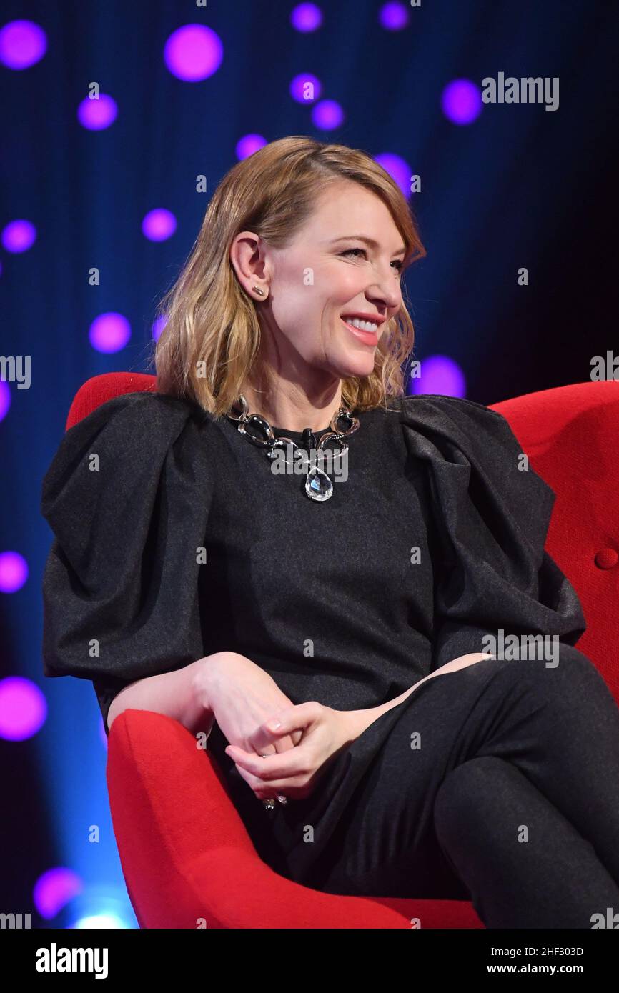 EDITORIAL USE ONLY Cate Blanchett during the filming for the Graham ...