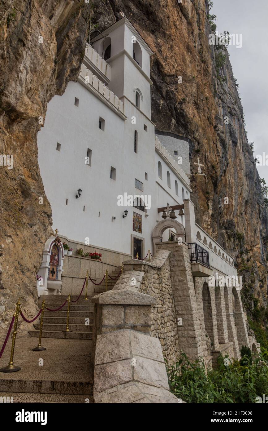 View of Ostrog monastery, Montenegro Stock Photo - Alamy