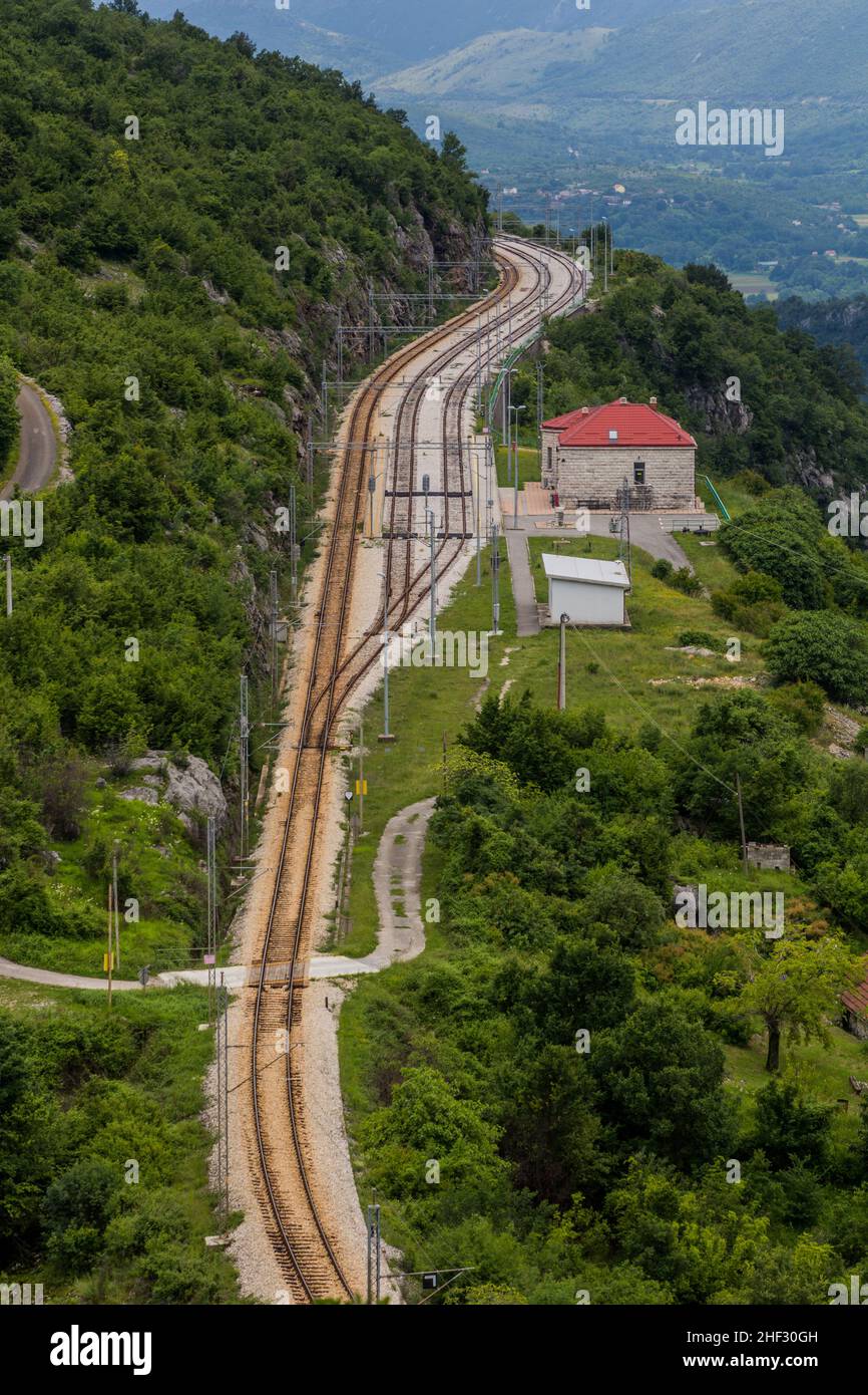 Train montenegro mountains hi-res stock photography and images - Alamy