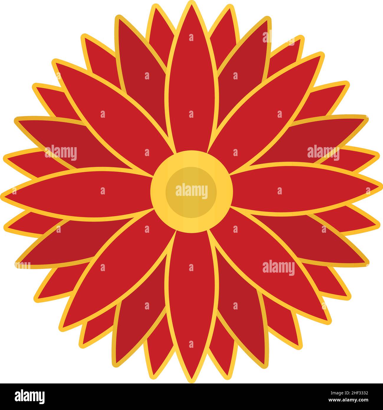 abstract red flower icon on white background Stock Vector Image & Art ...