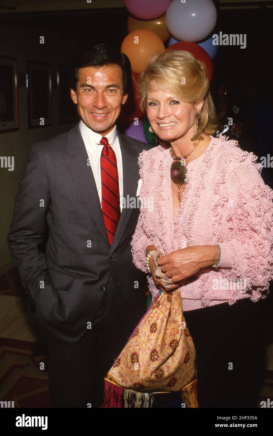 Mario Machado and Angie Dickinson Circa 1980's Credit: Ralph Dominguez ...