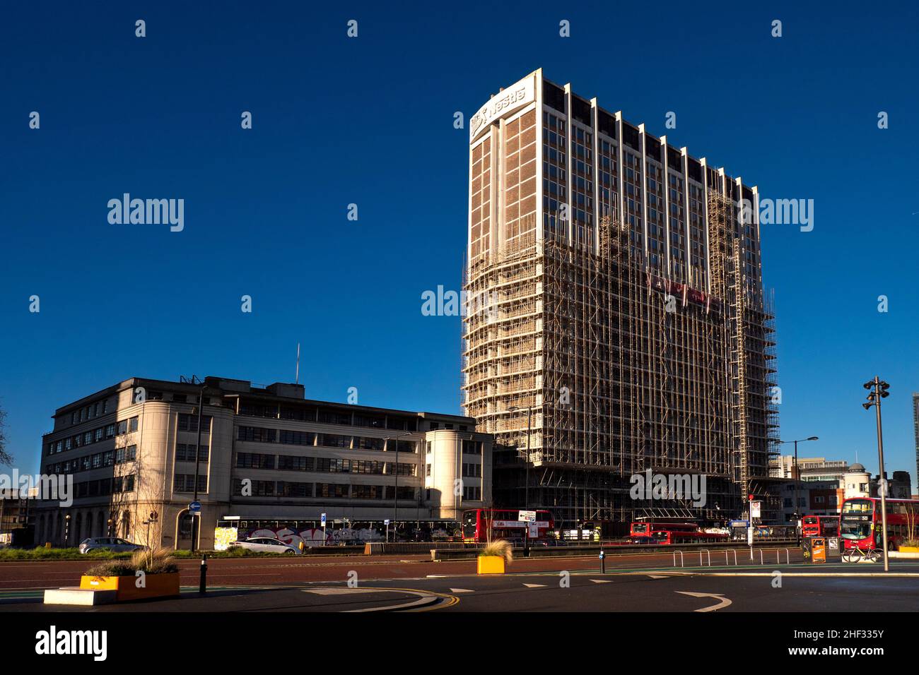 Building Under Re Construction Croydon Surrey Uk Stock Photo Alamy
