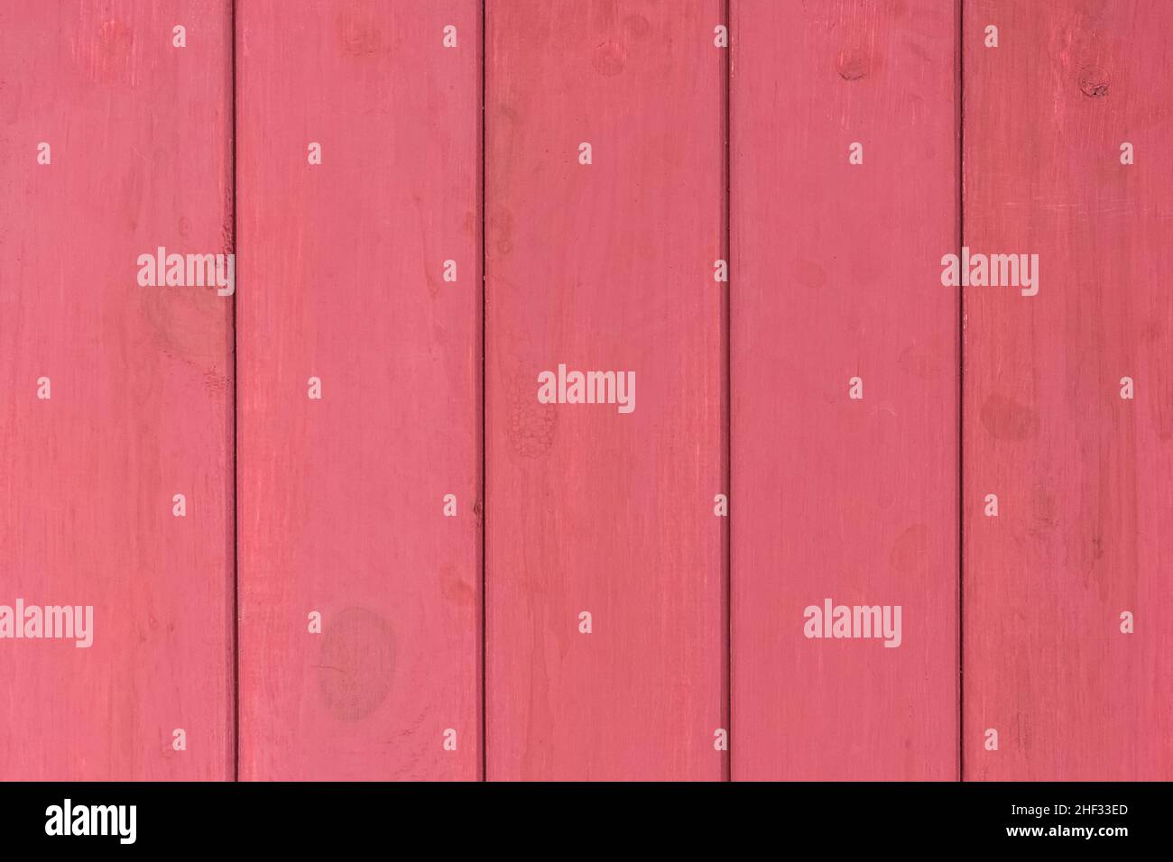 Vertical wooden boards painted in red paint surface texture background ...