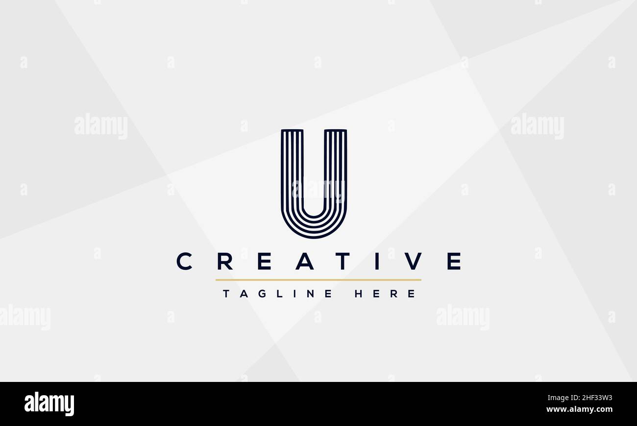 Modern creative letter U Logo Design. U UU icon initials based Monogram ...