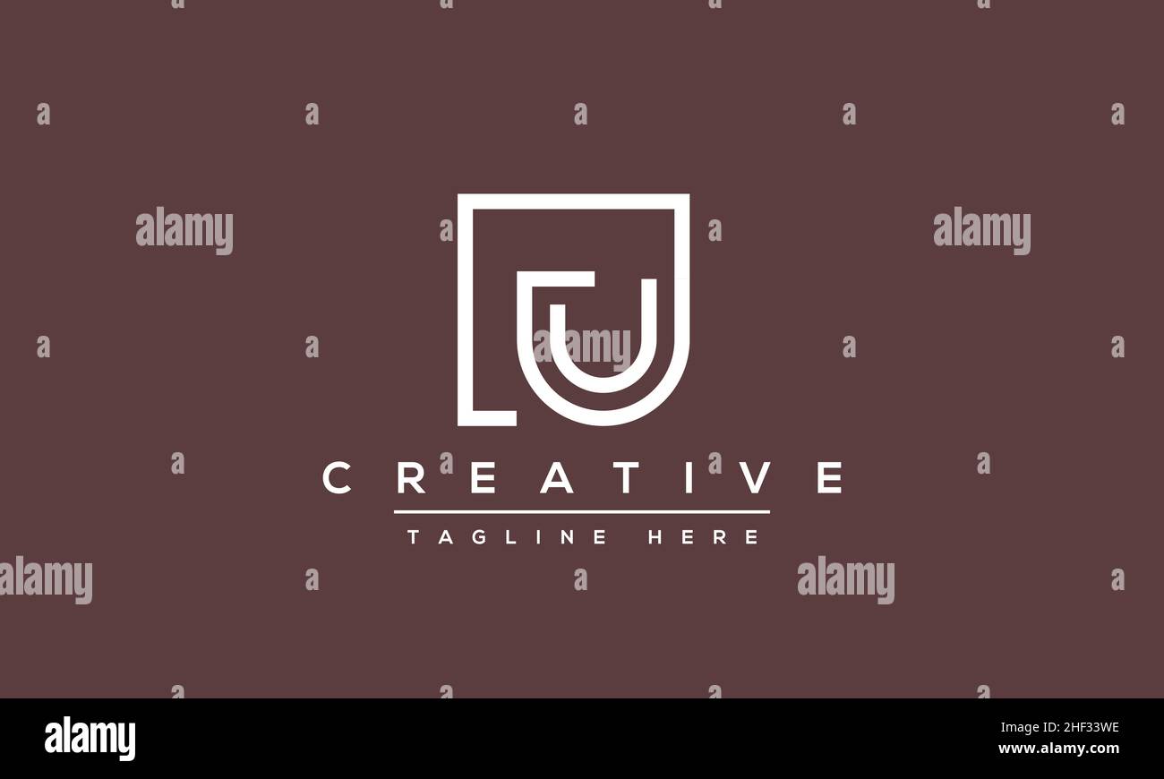 Modern creative letter U Logo Design. U UU icon initials based Monogram ...