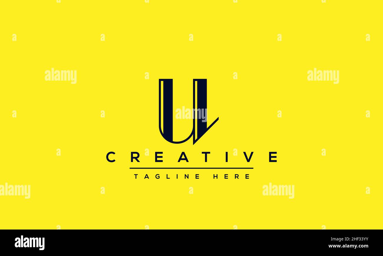 Modern creative letter U Logo Design. U UU icon initials based Monogram ...