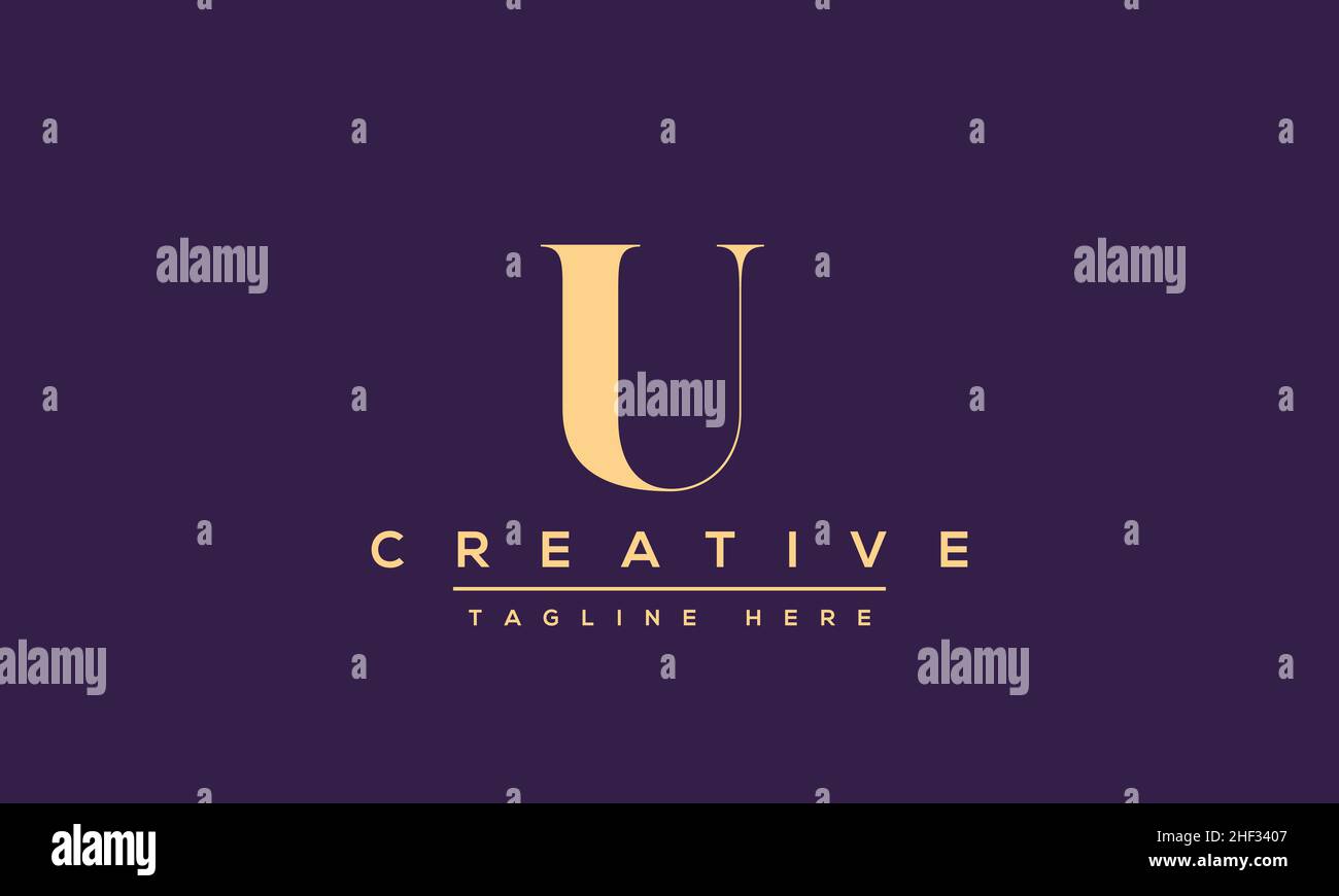 Modern creative letter U Logo Design. U UU icon initials based Monogram ...