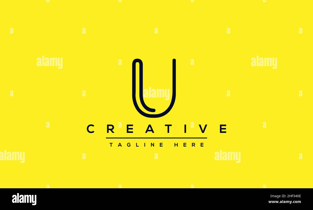 Modern creative letter U Logo Design. U UU icon initials based Monogram ...