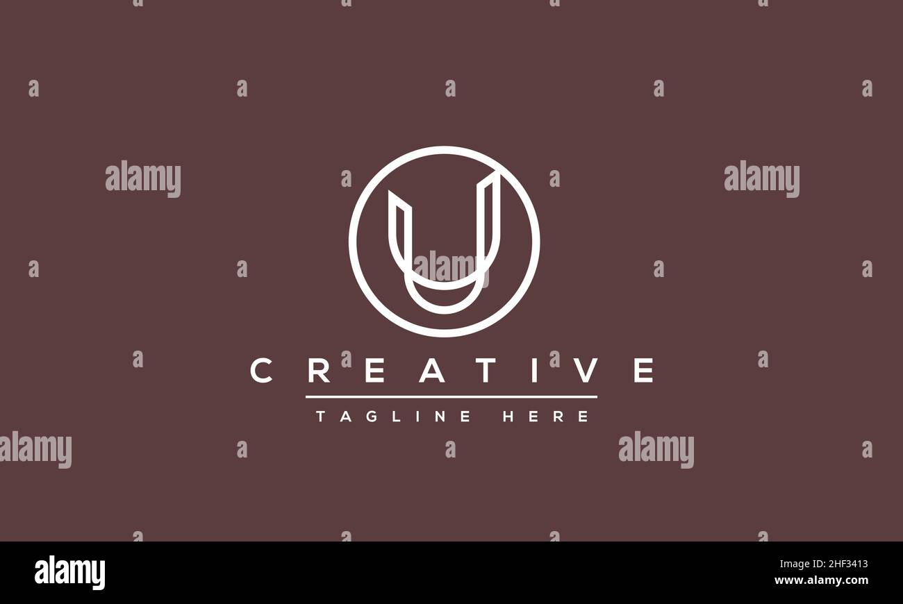 Modern creative letter U Logo Design. U UU icon initials based Monogram ...