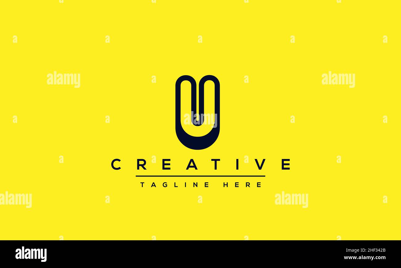 Modern creative letter U Logo Design. U UU icon initials based Monogram ...