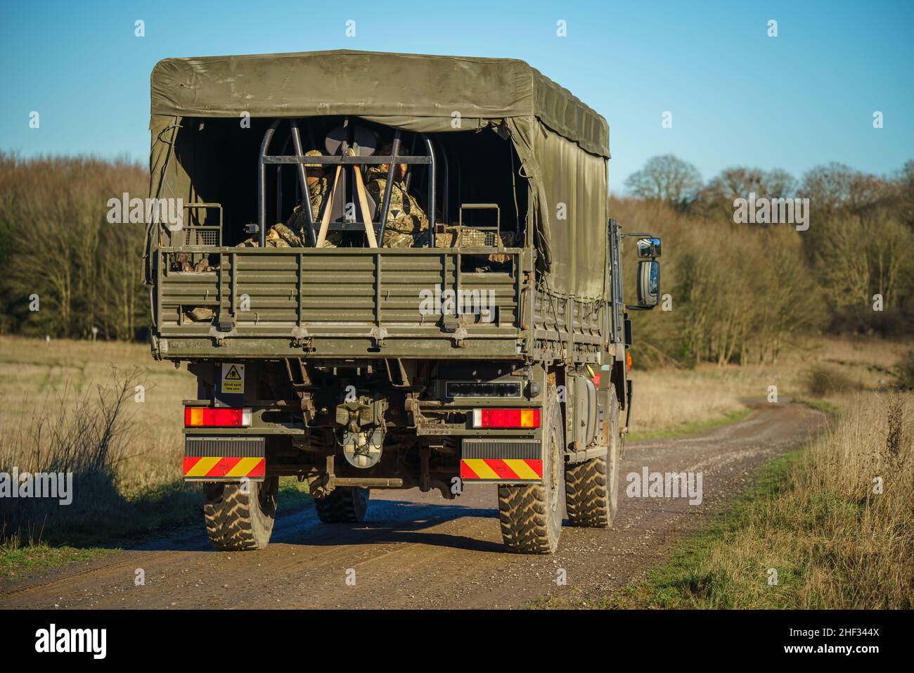 British army MAN SV 4x4 army lorry logistics vehicle truck transporting ...