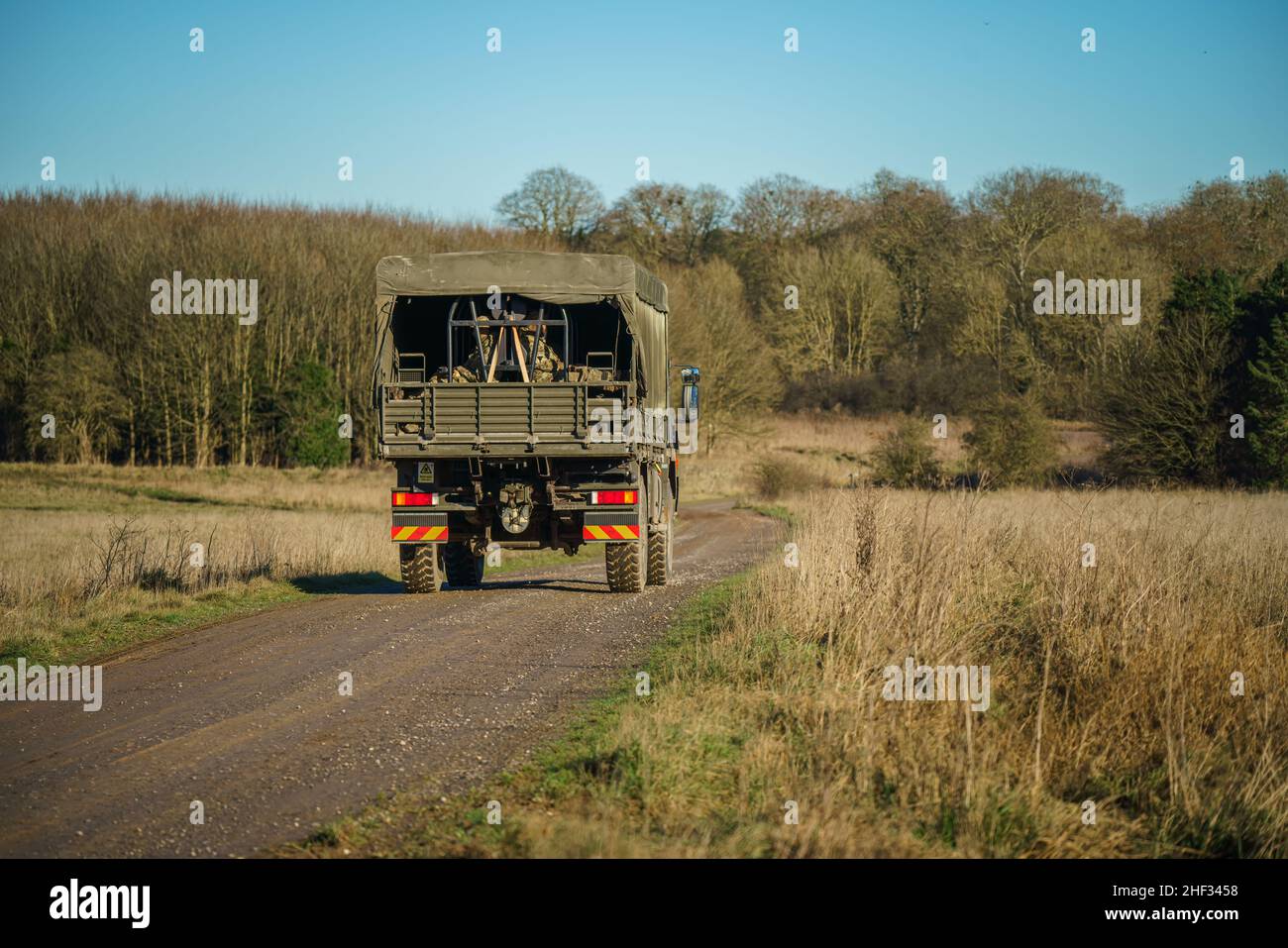 British army MAN SV 4x4 army lorry logistics vehicle truck transporting ...